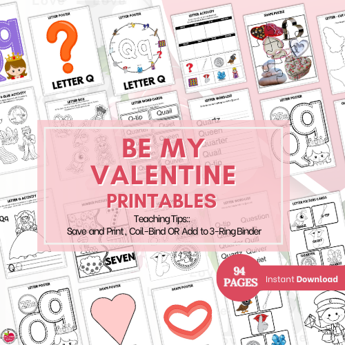 Be My Valentine Unit Plans | Theme | Lesson Plans | Activities ...