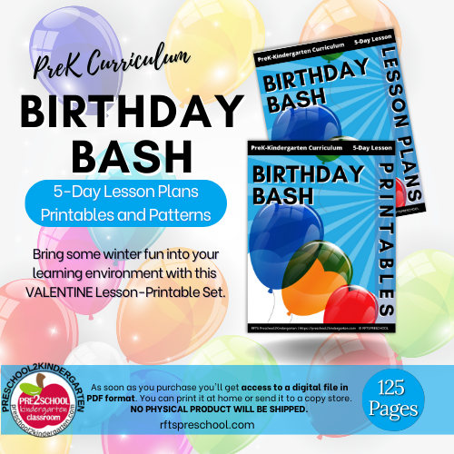 Birthday Bash Unit Plans | Theme | Lesson Plans | Activities ...