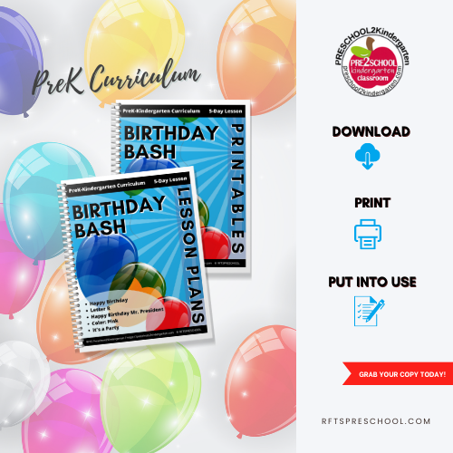 Birthday Bash Unit Plans | Theme | Lesson Plans | Activities ...