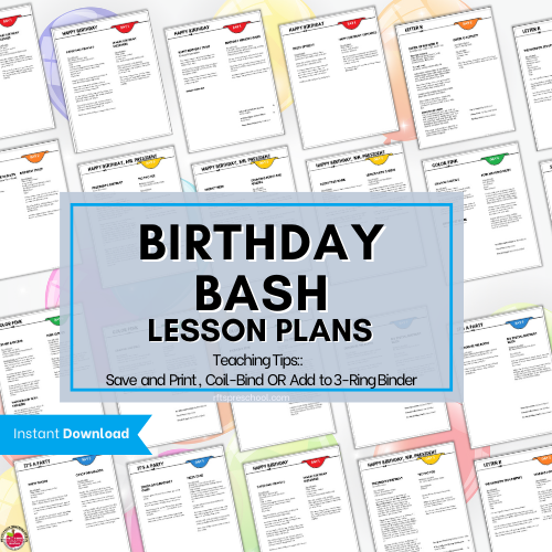 Birthday Bash Unit Plans | Theme | Lesson Plans | Activities ...