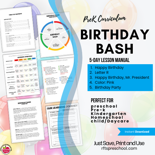 Birthday Bash Unit Plans | Theme | Lesson Plans | Activities ...