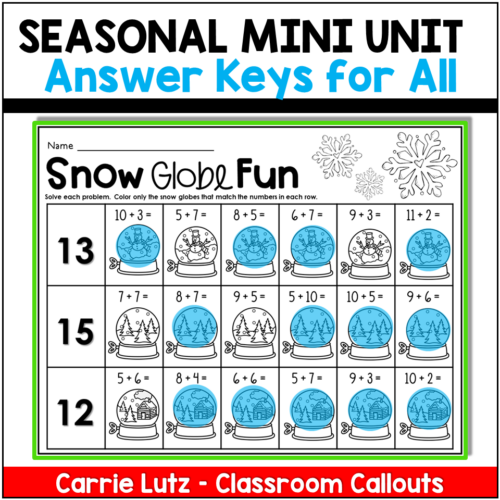 No Prep January Math and Literacy | Made By Teachers