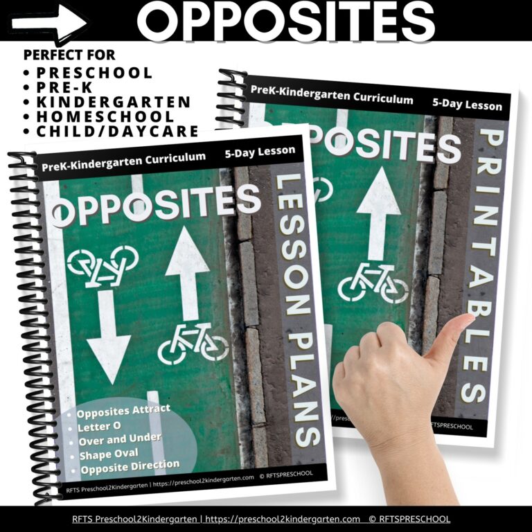Opposites Theme | Unit Plans | Lesson Plans | Activities | Printables ...