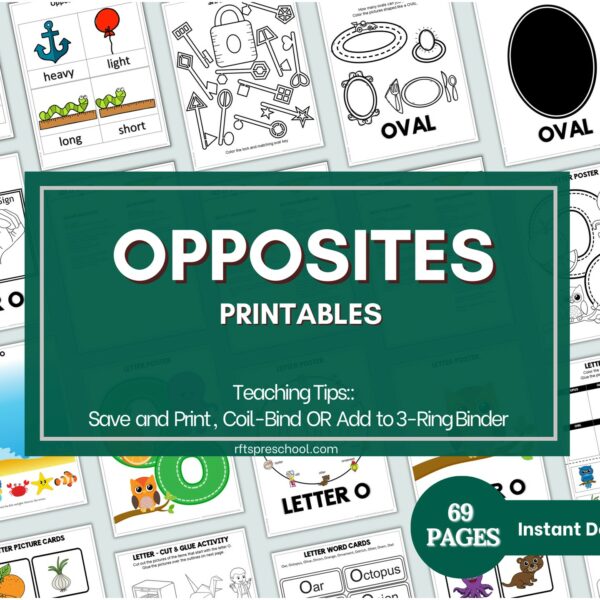 Opposites Theme | Unit Plans | Lesson Plans | Activities | Printables ...