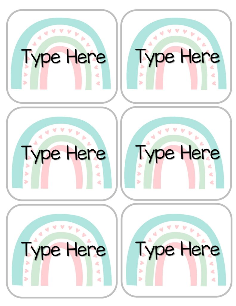 Boho & Modern Rainbow AR Book Bin / Library Kit Labels Editable | Made ...