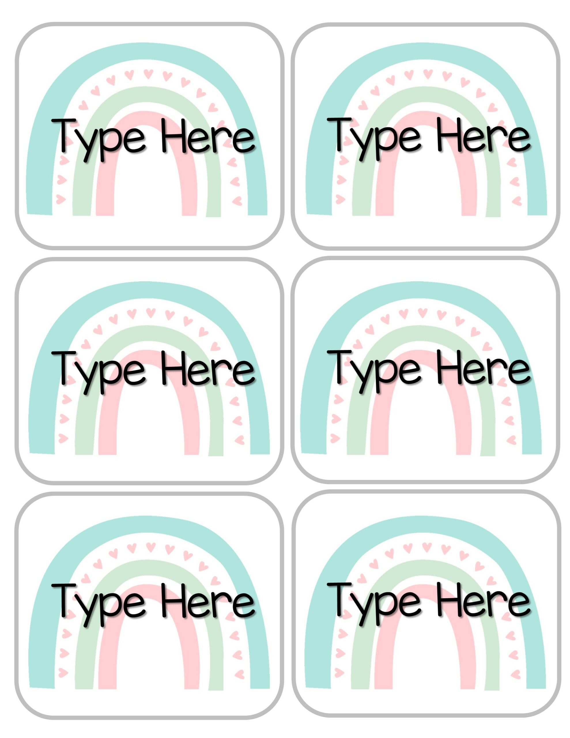 Boho & Modern Rainbow AR Book Bin / Library Kit Labels Editable | Made ...