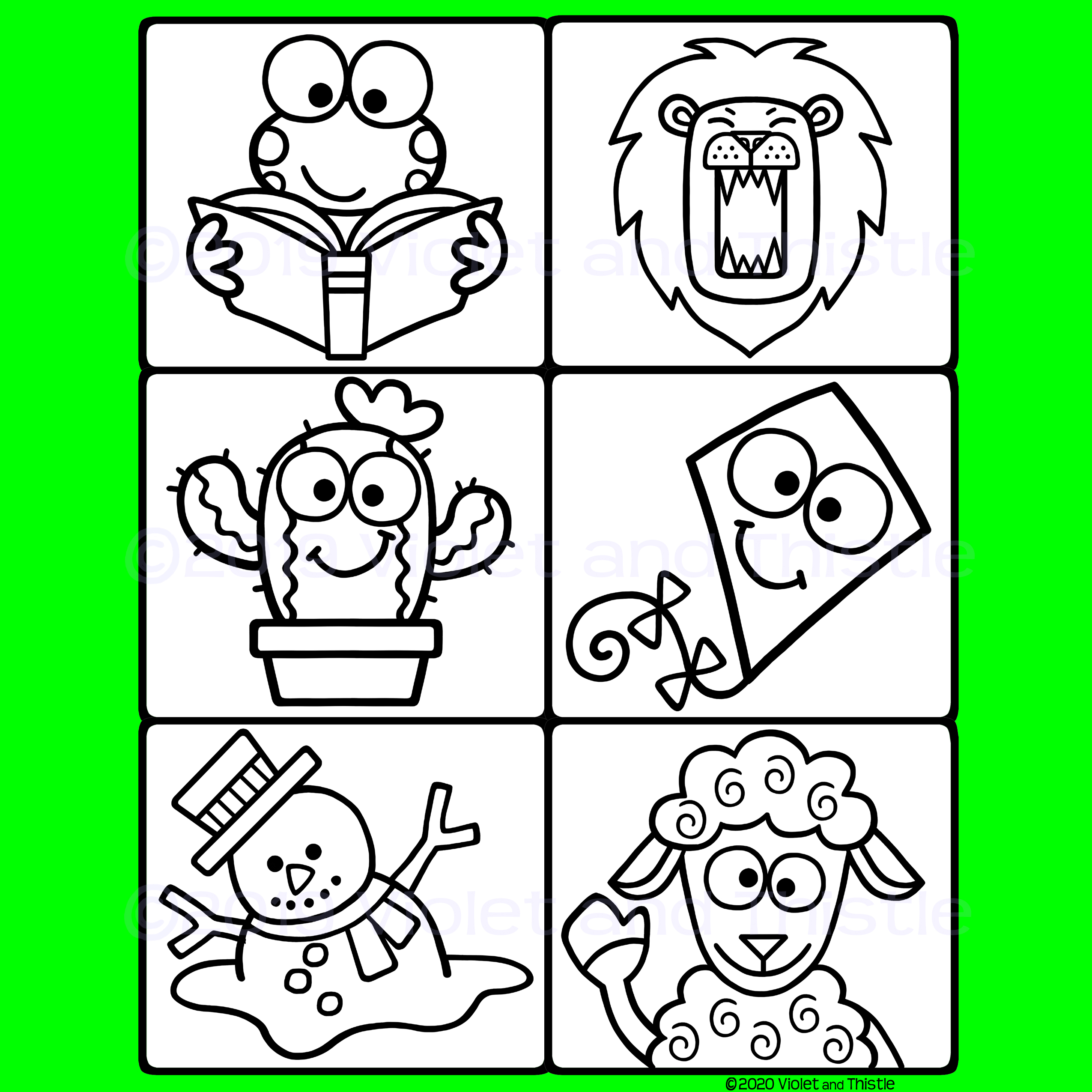 Directed Drawing Spring March Melting Snowman Lion Lamb Kite Frog Learn ...