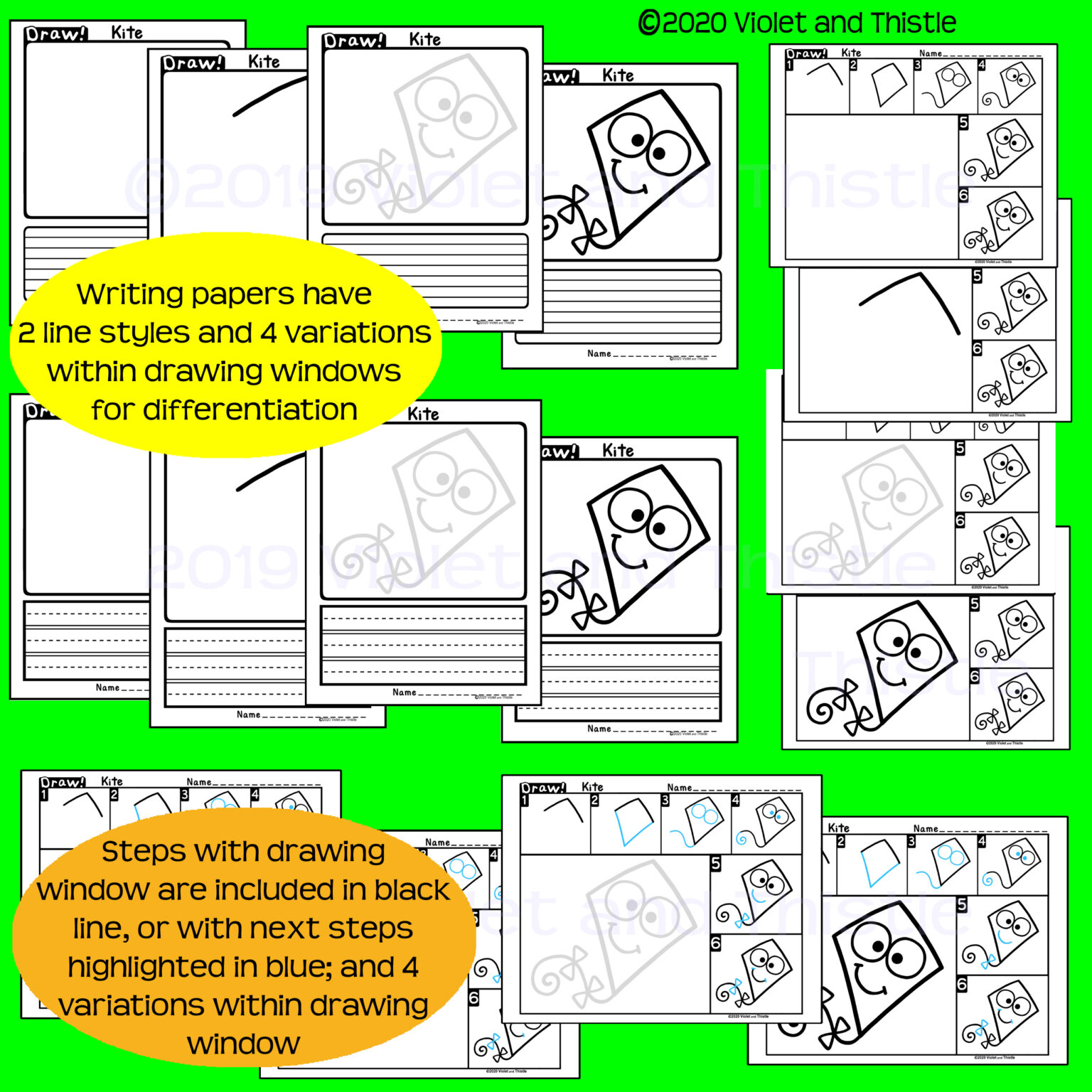 Directed Drawing Spring March Melting Snowman Lion Lamb Kite Frog Learn ...
