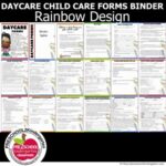 DAYCARE CHILD CARE FORMS - COLORFUL RAINBOW DESIGN | Made By Teachers