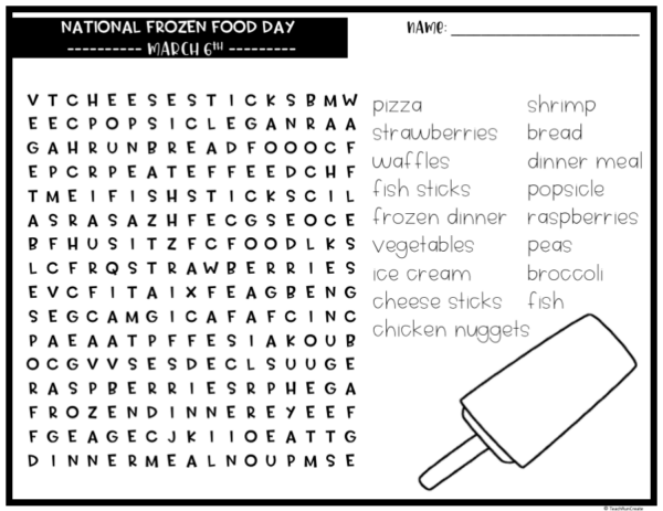 March Word Search Puzzles | Made By Teachers