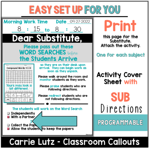 50% Off Second Grade Emergency Sub Plans | Made By Teachers