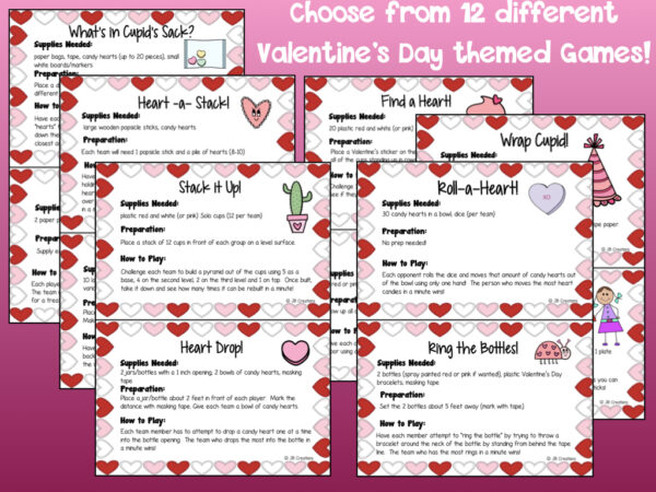 Valentine's Day Party Games: Minute to Win it Style! - Made By Teachers