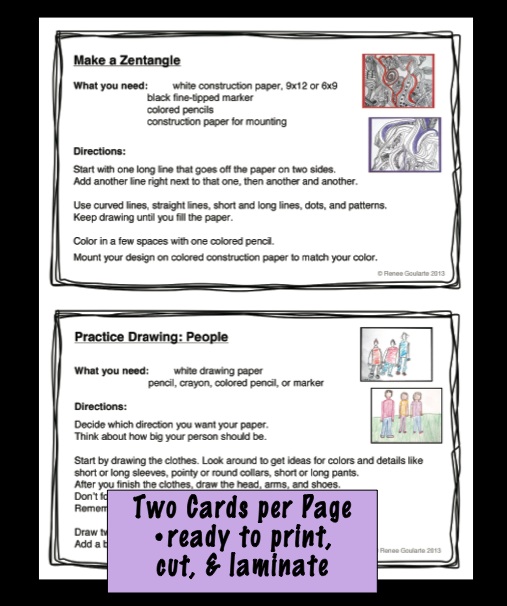 Art Task Cards Bundle | Made By Teachers