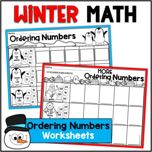 Winter Busy Work Math Worksheets First Grade | Made By Teachers