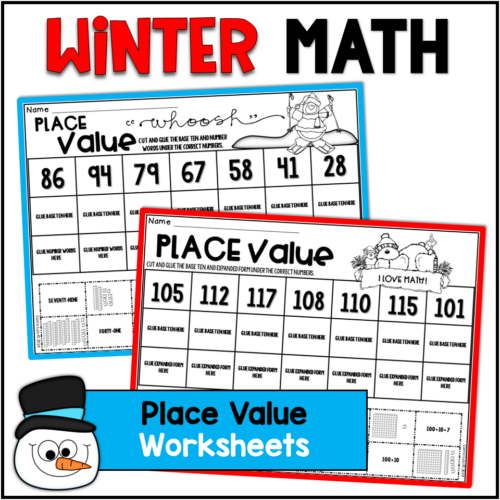 Winter Busy Work Math Worksheets First Grade | Made By Teachers