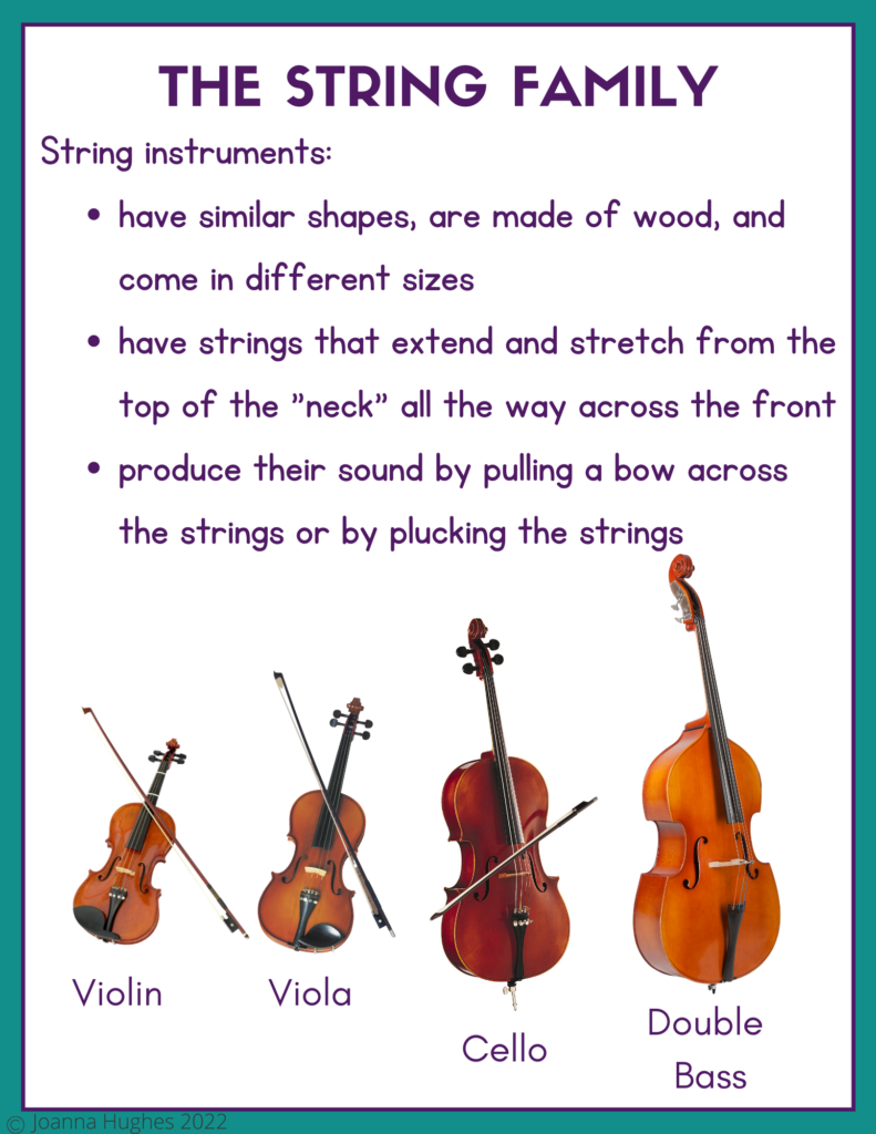 Meet the Instrument Families Packet (No-Prep, Print and Go, Elementary ...
