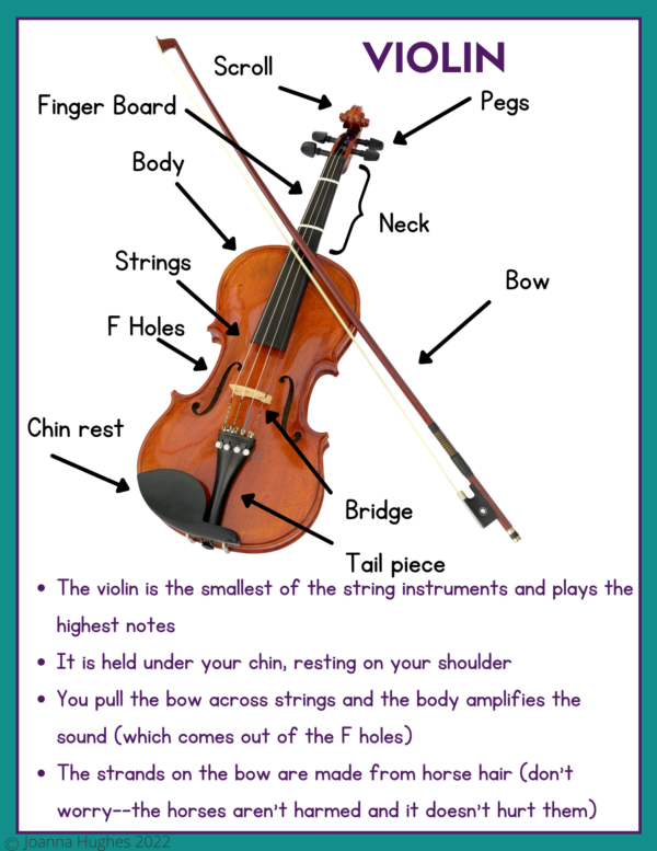 Meet the Instrument Families Packet (No-Prep, Print and Go, Elementary ...
