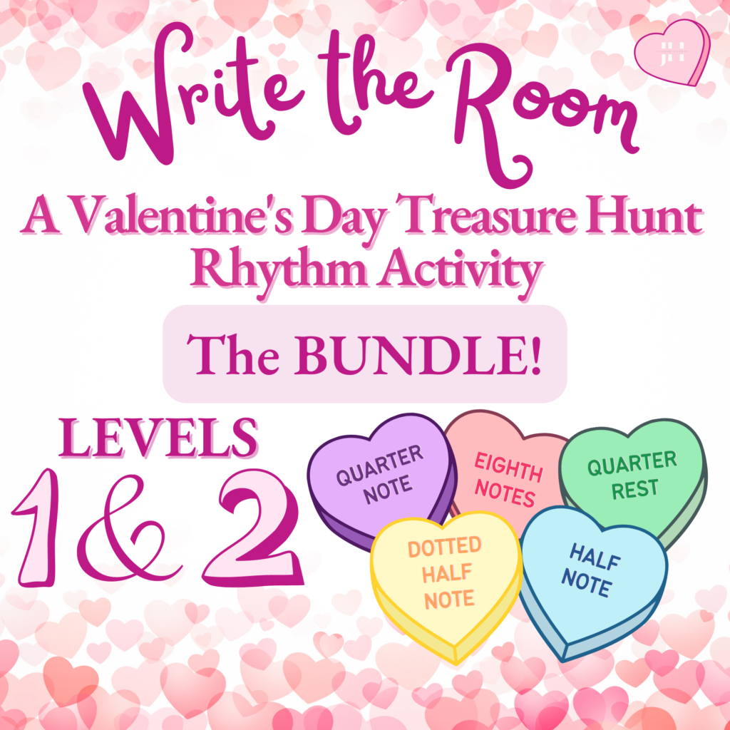 Valentine’s Day Write the Room Bundle: A Rhythm Treasure Hunt for Music ...