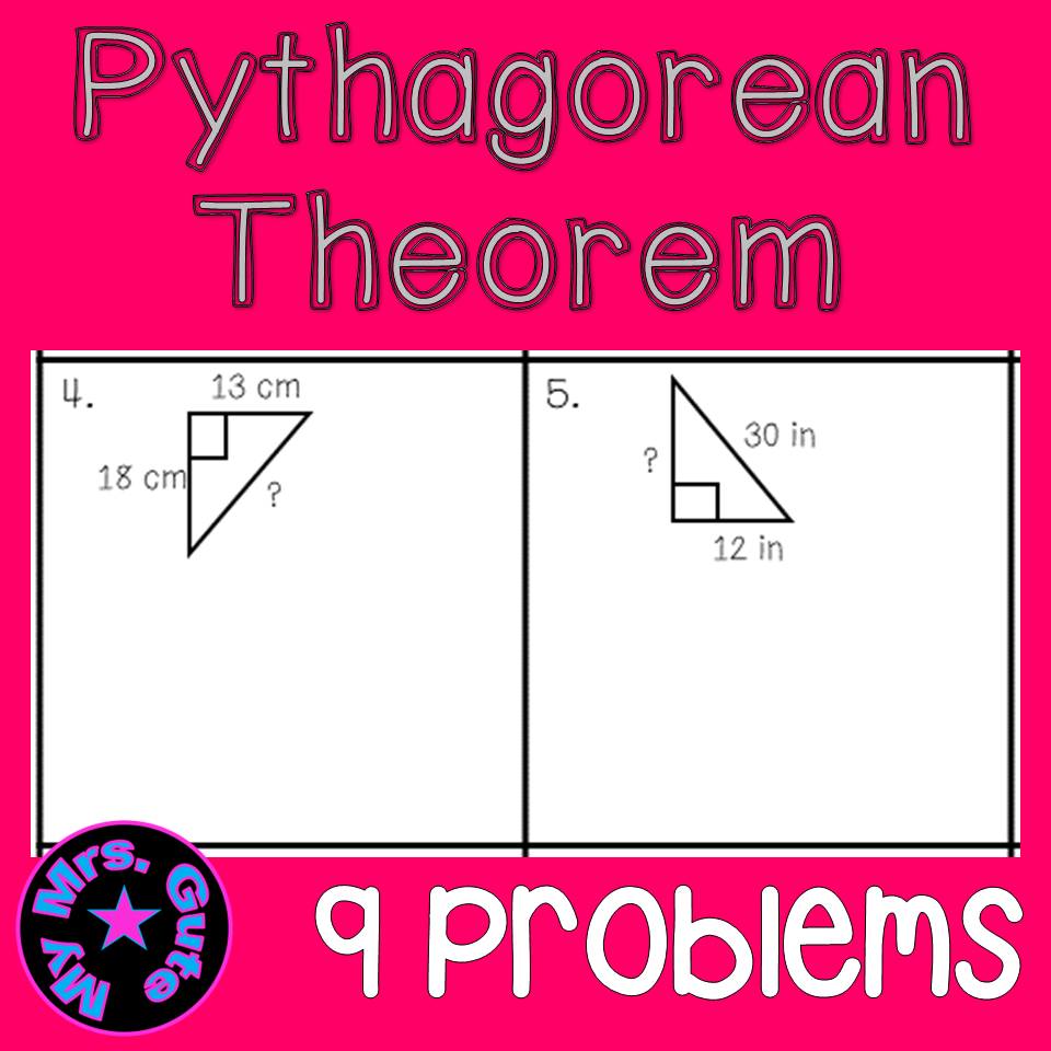 Valentine Pythagorean Theorem Cut and Paste Math Activity or Digital ...