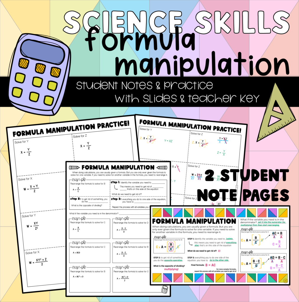 Science Skills: Formula Manipulation (Notes & Practice) | Made By Teachers