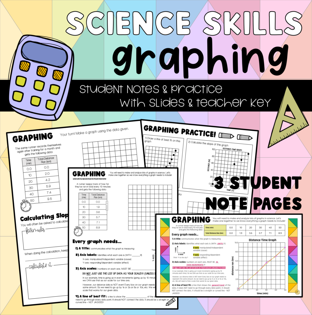 Science Skills Graphing Notes Practice Made By Teachers Science Skills Graphing Notes Practice Made By Teachers