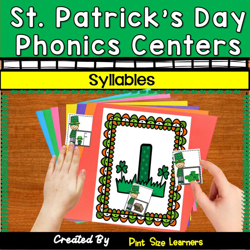 St. Patrick’s Day | Counting Syllables | Centers and Worksheets | Made ...