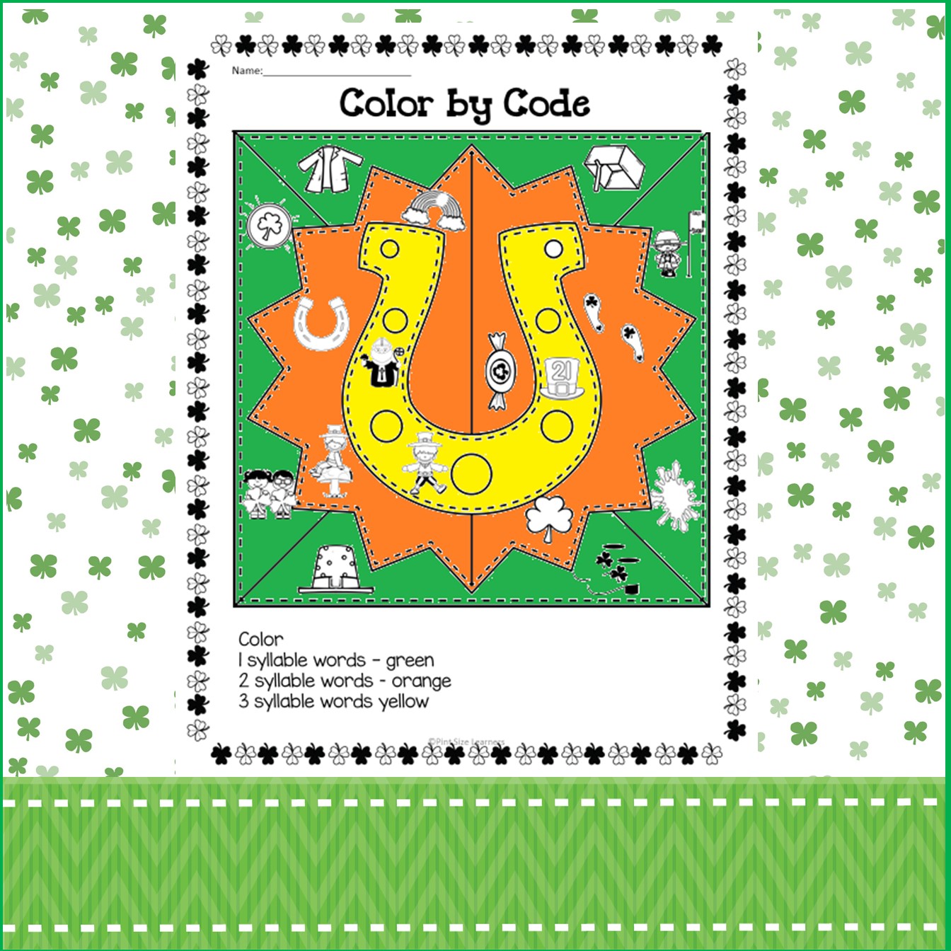 St. Patrick’s Day | Counting Syllables | Centers and Worksheets | Made ...