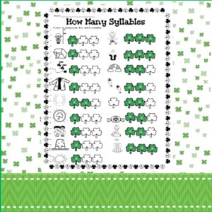 St. Patrick’s Day | Counting Syllables | Centers and Worksheets | Made ...