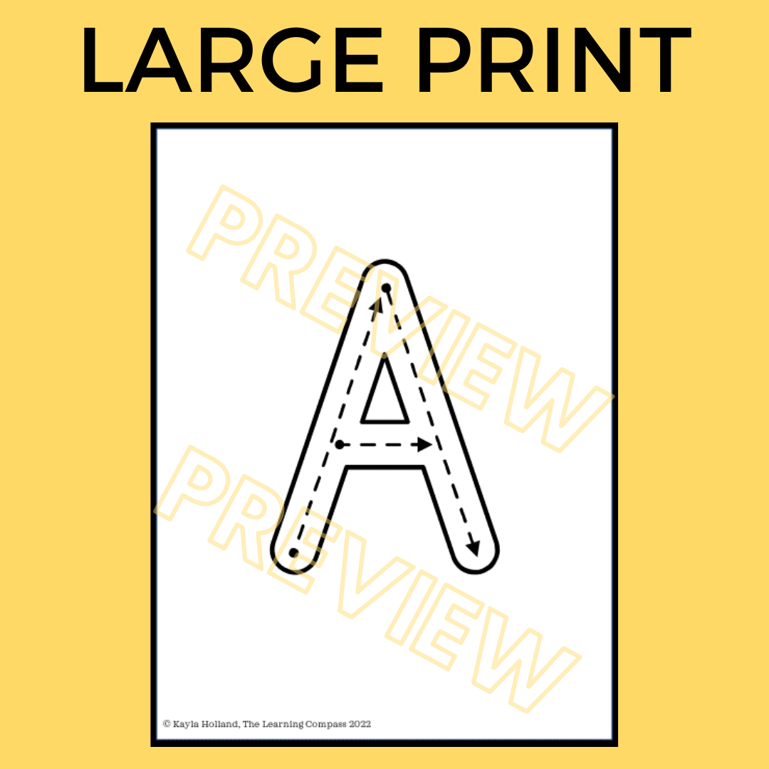 Uppercase Letter Tracing Book Printing And Letter Formation Practice