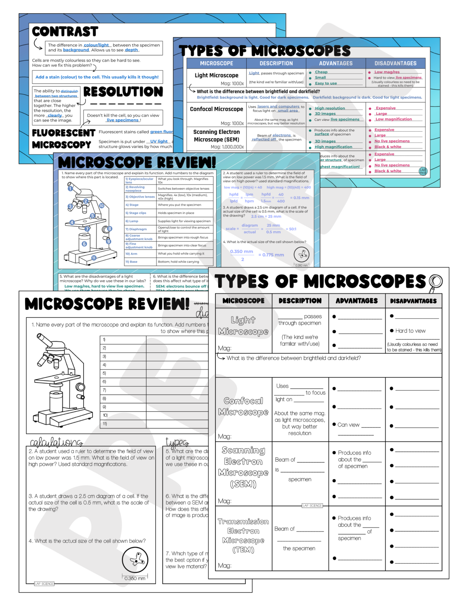 Biology Unit Pack (Alberta Science 10 Curriculum) - Made By Teachers