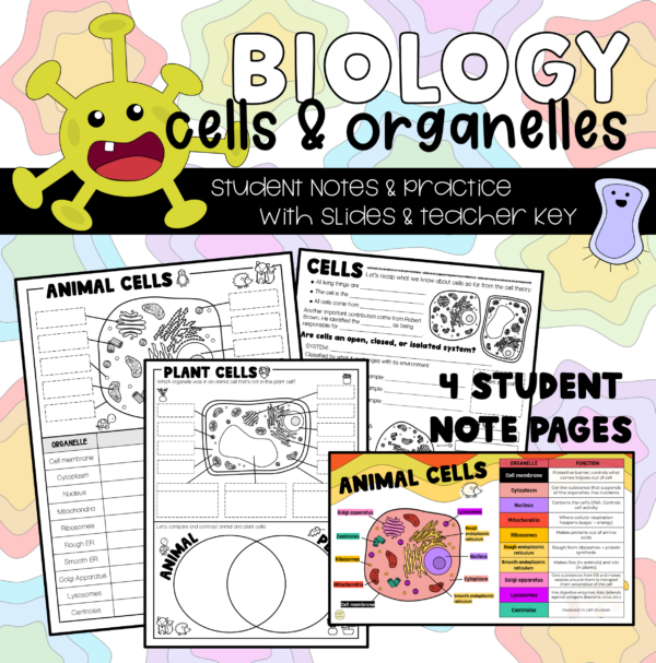 Plant and Animal Cells & Organelles (Notes and Practice) | Made By Teachers