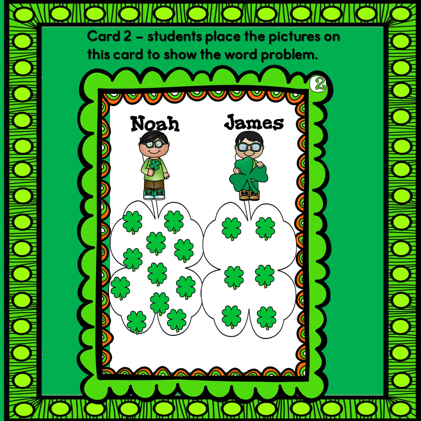 St. Patricks Day Addition Word Problems | Centers | Worksheets | K - 1 ...