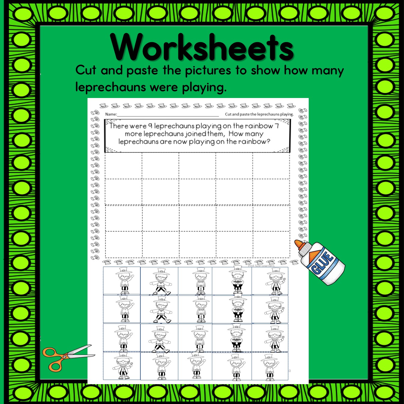 St. Patricks Day Addition Word Problems | Centers | Worksheets | K - 1 ...