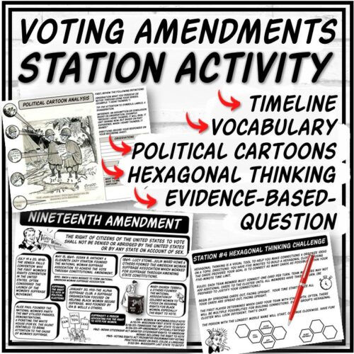 Voting Amendments Stations Activity | Made By Teachers