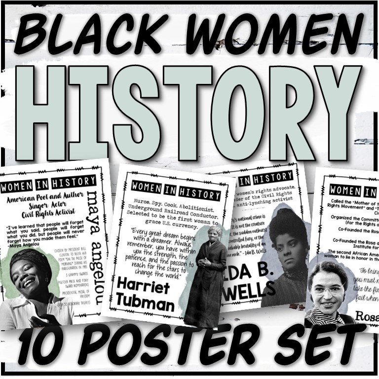 Black Women's History Posters and Task Cards | Made By Teachers