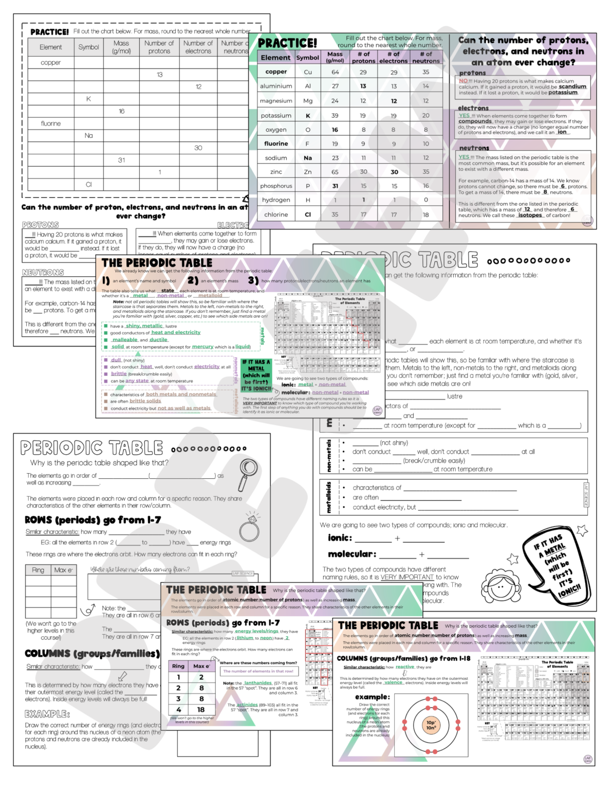 Chemistry Unit Pack (Alberta Science 10 Curriculum) - Made By Teachers