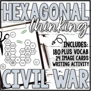 Civil War Hexagonal Thinking Activity (Paper Version) | Made By Teachers