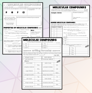 Molecular Compounds (Notes and Practice) | Made By Teachers