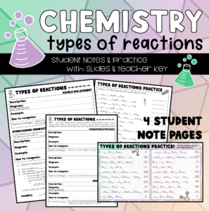 Types of Chemical Reactions (Notes and Practice) | Made By Teachers