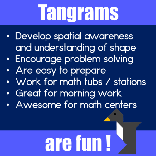 Polar Animal Tangram Puzzles | 2D Shapes Math Center | Made By Teachers