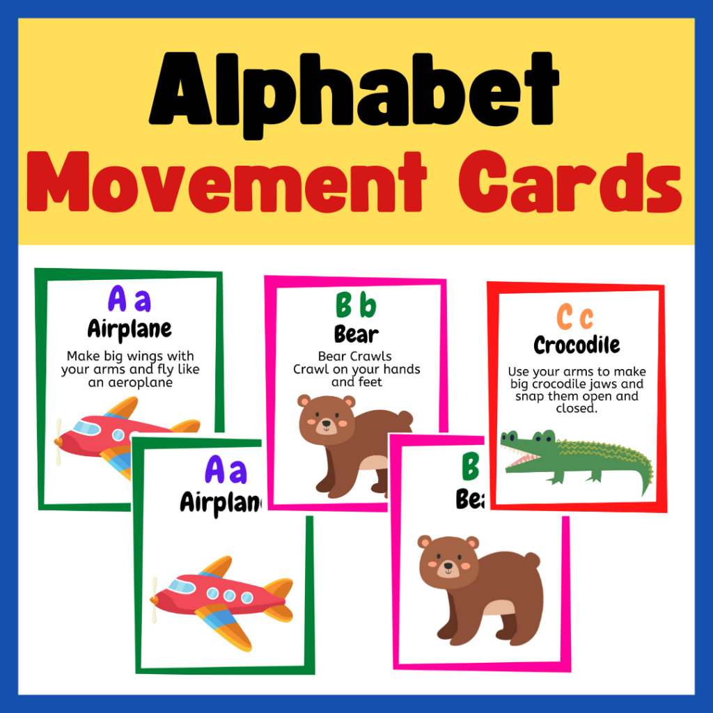 Alphabet Movement Cards / Alphabet Game | Made By Teachers