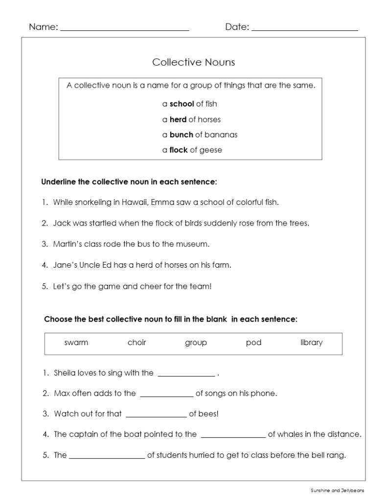 Back-to-School Grammar Review - Grade 3-4 : 38 worksheets | Made By ...