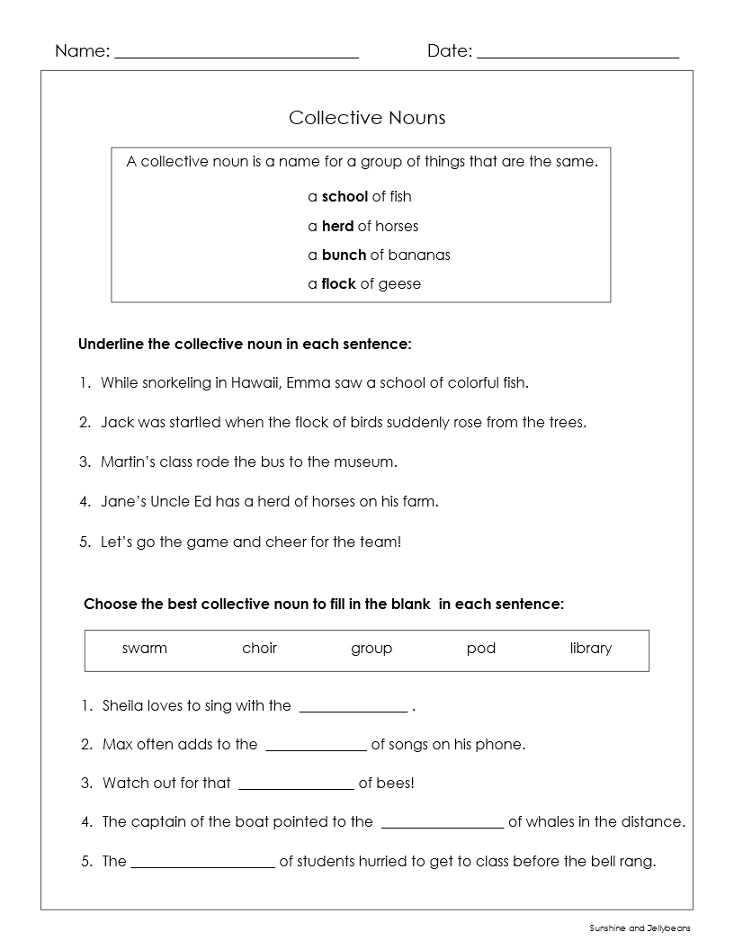 Back-to-School Grammar Review - Grade 3-4 : 38 worksheets | Made By ...