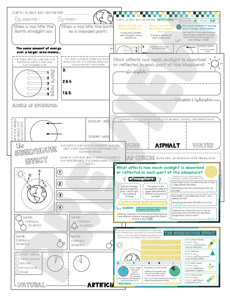 Global Systems Unit Pack (Alberta Science 10 Curriculum) | Made By Teachers