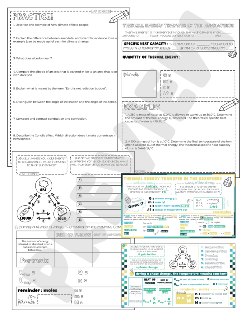 Global Systems Unit Pack (Alberta Science 10 Curriculum) | Made By Teachers
