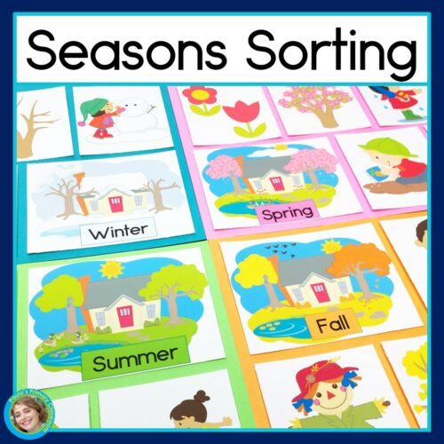 Four Seasons Picture Sorting Posters and Worksheet Spring Summer Winter ...