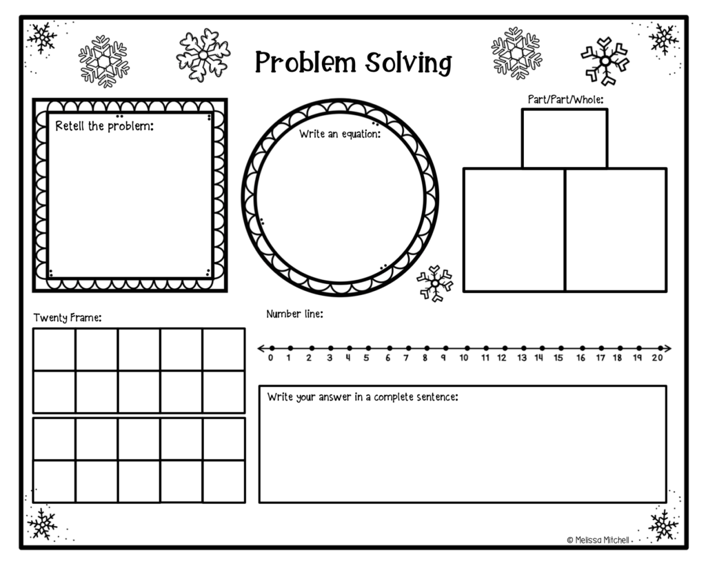 Winter Addition And Subtraction Word Problems First Grade Made By