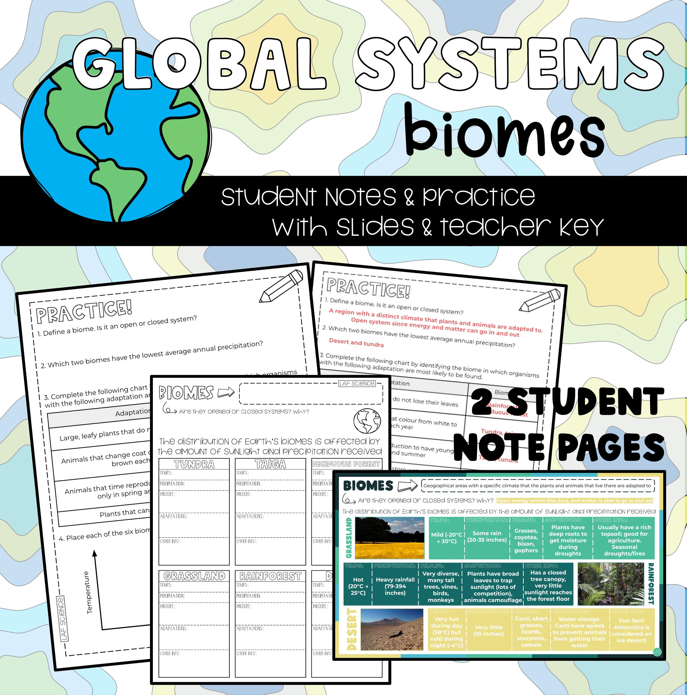 Biomes Notes and Practice | Made By Teachers