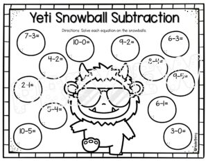January Addition & Subtraction Craft & Task Cards / Winter | Made By ...