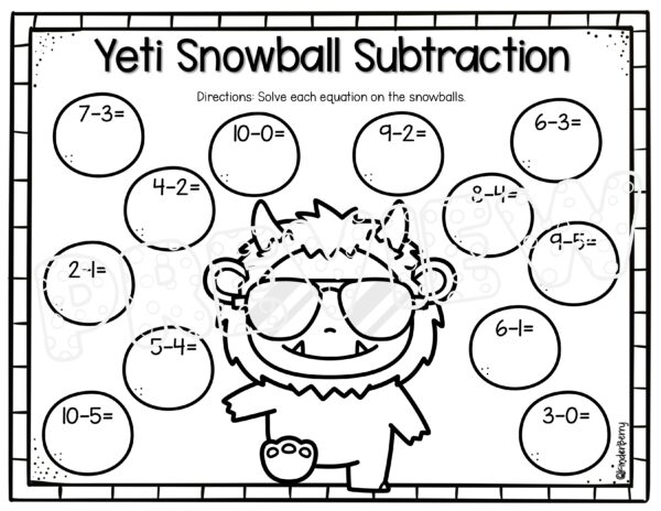 January Addition & Subtraction Craft & Task Cards / Winter | Made By ...